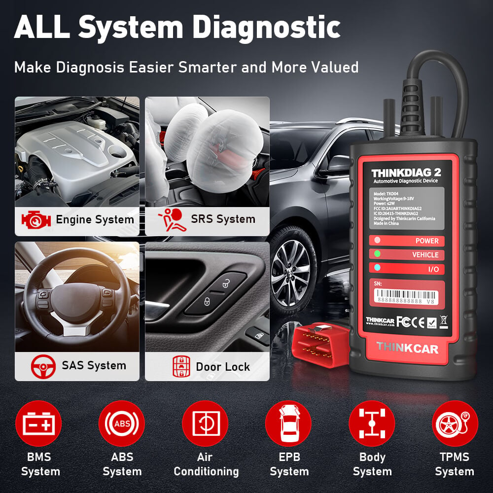 ThinkCar ThinkDiag 2 Full-System Bluetooth Diagnostic Scanner Bi ...